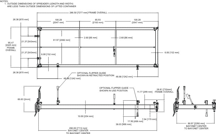 24' Autoloc Container Lift Spreader for Matson Containers