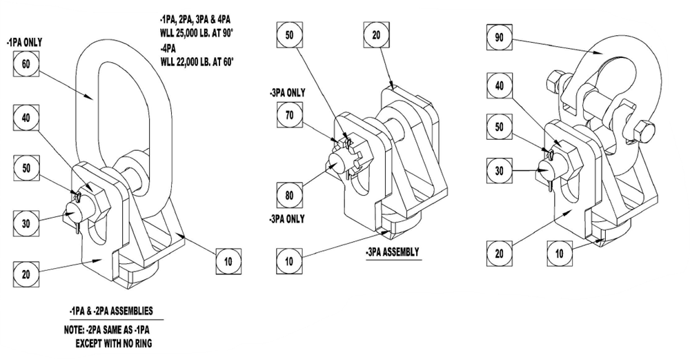 20901AA Container Lifting Lugs | ISO Corner Lifting Lugs