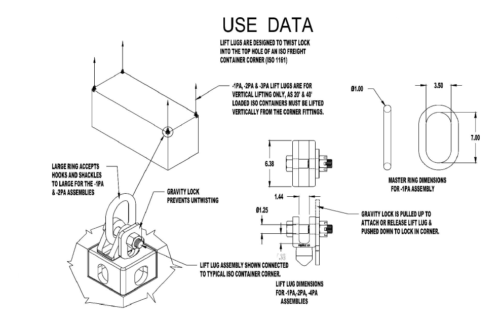 20901AA Container Lifting Lugs | ISO Corner Lifting Lugs